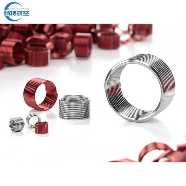 Red 304 Stainless Steel Wire Thread Insert Without Tail