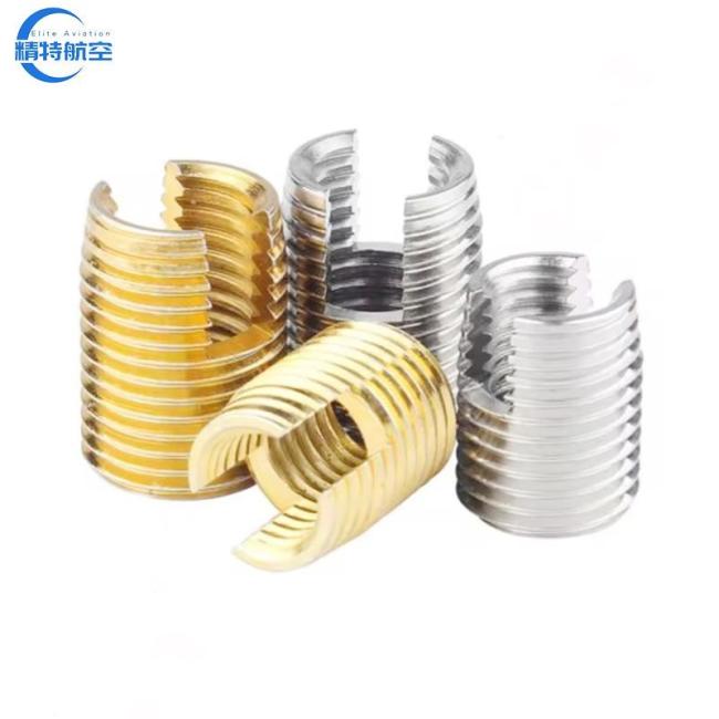 Galvanized Carbon Steel Thread Inserts Self Tapping Slotted Thread Screws