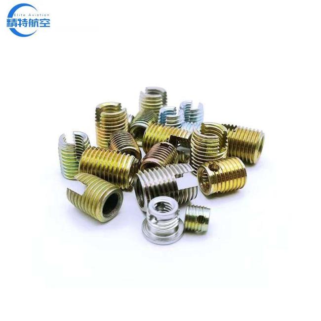 SS304 Metric 302 M2 M3 M4 Holes Types Self Tapping Screw Bushing Slotted Type Wire Thread Insert