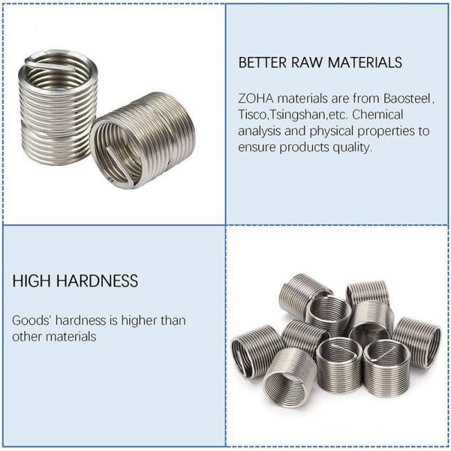 Tanged Screw Tanged Threaded Insert for Quickly Drill Hole Repairing