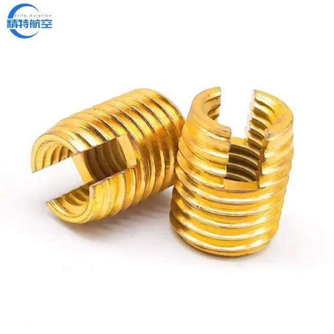 2024 New Products Selftapping Slotted Insert Tangless Coils Screw Threaded Insert