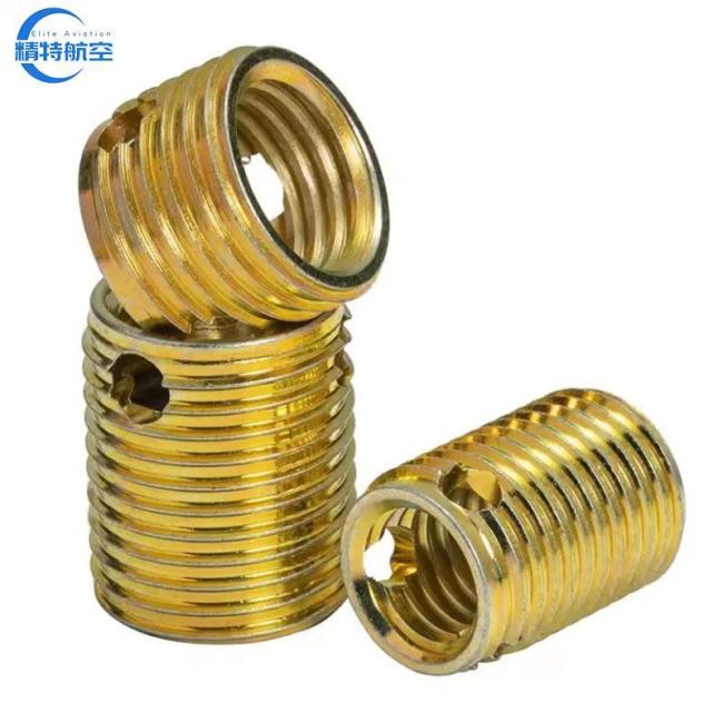 with Circular Hole Self-Tapping Insert Zinc Plated Brass Insert Repair Internal Thread Fastener