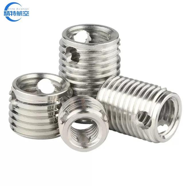 Unc/Unf with 3 Cutting Holes Wire Sleeves Screw Nut Threaded Inserts for Automotive Rail Vehicle Industry