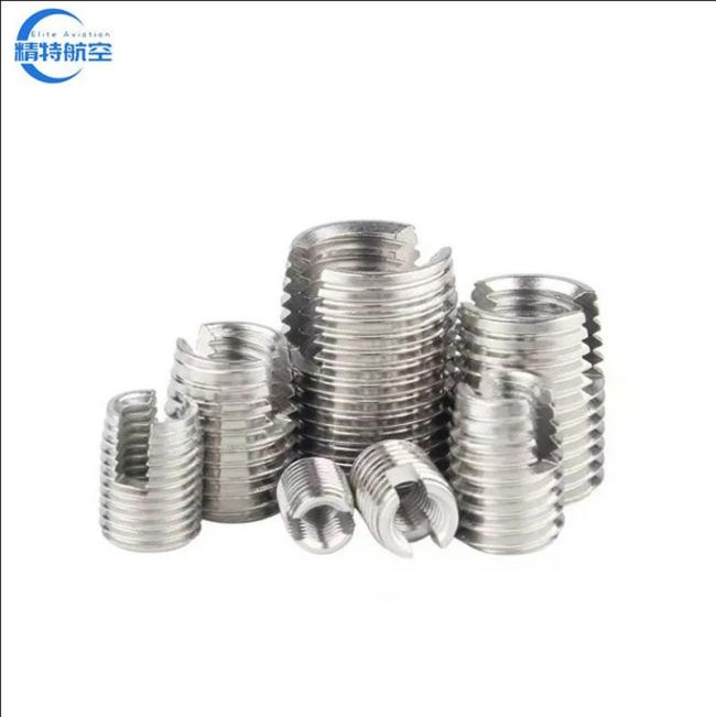 Whole Stainless 303 Steel Unc/Unf Self Tapping Thread Inserts Slotted Insert Nut in Stock