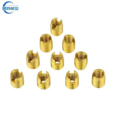 China 500pcs/bag Nickel Plated Unc 1/2 Slotted Self-Tapping Threaded Insert for Easy and Quick Installation for sale