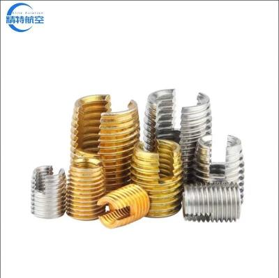 China 500pcs/bag Nickel Plated Unc 1/2 Slotted Self-Tapping Threaded Insert for Easy and Quick Installation for sale