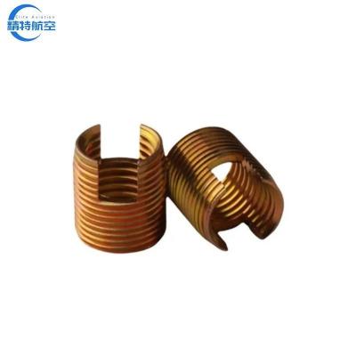 China Other Name Tanged Thread Inserts Unc/Unf Threaded Inserts with Cutting Slot Brass Wire Sleeves Screw Nut for sale