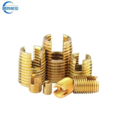 China T/T Payment Type Nominal Length 1d-3D Metric Inch Slotted Holes Cuted Self-Tapping Threaded Insert for sale