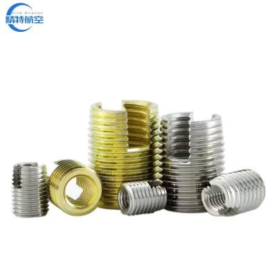 China T/T Payment Type Nominal Length 1d-3D Metric Inch Slotted Holes Cuted Self-Tapping Threaded Insert for sale