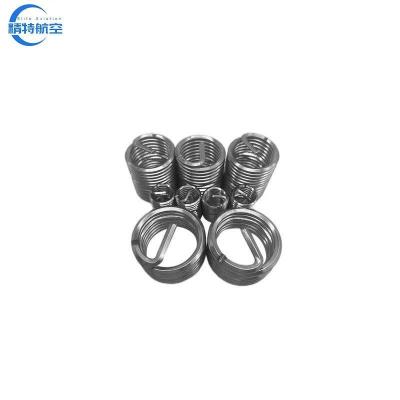 China Standard Tools Compatible Wire Thread Inserts with Followed Drawing Specification and Zinc Plated Surface for sale