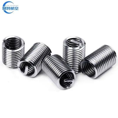 China Standard Tools Compatible Wire Thread Inserts with Followed Drawing Specification and Zinc Plated Surface for sale