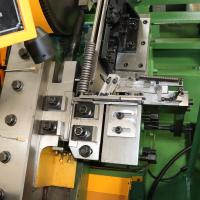 China Automatic Buckle Forming Machine Multi Voltage Thread Rolling Equipment 130mm Rod Length 100-140 PCS/min for sale