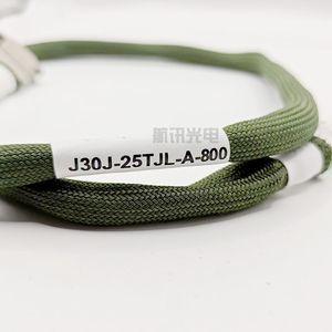 Quality J30j-25tjl-A1 Custom Cable Rectangular Connector Plug with 25 Cores and A1 Tail Clip. for sale