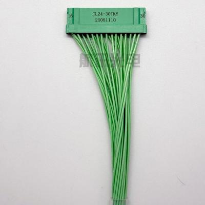 China Jl24-30tky 30-Core Straight Pin PCB Welding Rectangular Aviation Plug Connector. for sale