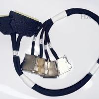 China Industrial Multi-Channel Harness with Rectangular Connectors, Split Cable with SCSI Rectangular Plugs for Servo Equipment. for sale