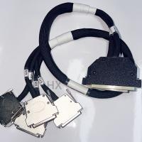 China Industrial Multi-Channel Harness with Rectangular Connectors, Split Cable with SCSI Rectangular Plugs for Servo Equipment. for sale