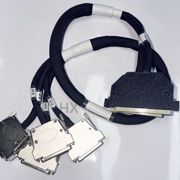 Quality Integrated Rectangular Connector to 4-Channel SCSI Shielded Harness, Split Cable for sale
