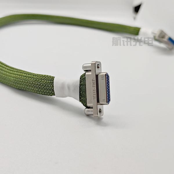 Quality Customized Wire Harness J30j-21tjl-300-21tjl Double Head Connector Metal Shell Aviation Nylon Sheath. for sale