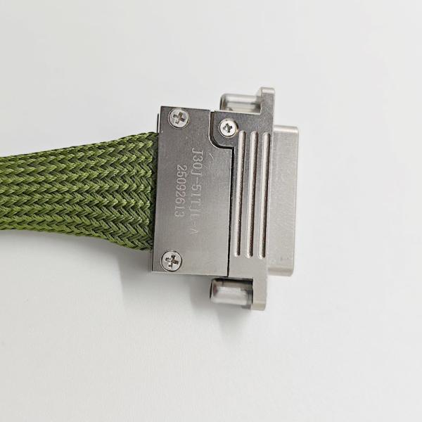 Quality J30j-51zkp-a Rectangular Connector with Shielded Mesh Plug Socket 51 Pins. for sale