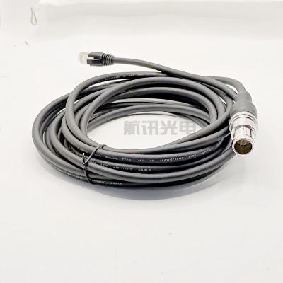 China Circular Connector Ymt16t12z1d10 Male and Female Plug Socket to RJ45 Aviation Network Cable Crystal Head 12 Pin. for sale