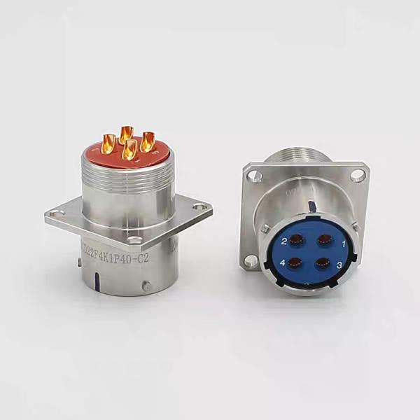 Quality Xcd Series Circular Connector Xcd22f4z1p40 High Current 4-Core Plug. for sale
