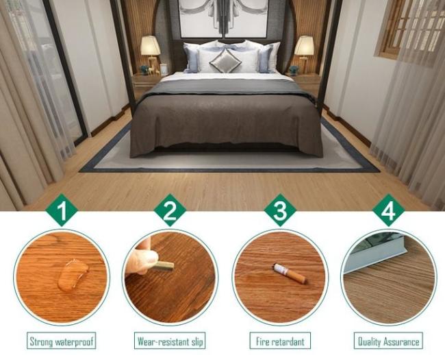 30 Mil 40 Mil Luxury Vinyl Plank Floor Wear Layer Manufacturer for Environmental Protection 2