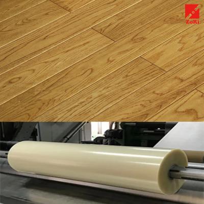 China Goedkwaliteit 0.2mm 0.3mm Puur PVC Transparante slijtvast laag Fabrikanten voor vloeren Te koop
