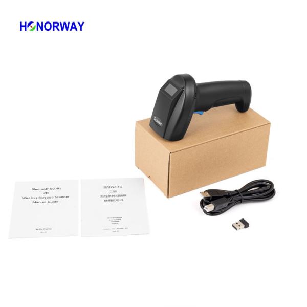 Quality 2.4GHz Cordless Bluetooth 1D 2D QR Handheld Barcode Scanner for Warehouse for sale