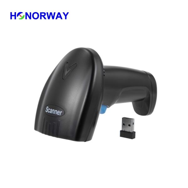 Quality 1D 2D Wireless Handheld Bluetooth Barcode Scanner Adjustable Speed For QR Payment for sale