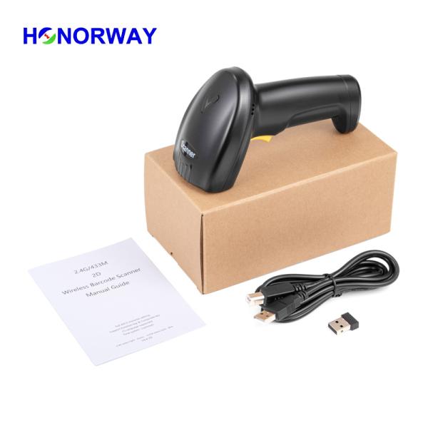Quality 2.4G Cordless USB Dongle Bluetooth Barcode Scanner Handheld For Android Apple for sale