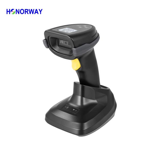 Quality Multi Mode POS Hand Held Barcode Scanner With Display Screen And Charging Cradle for sale
