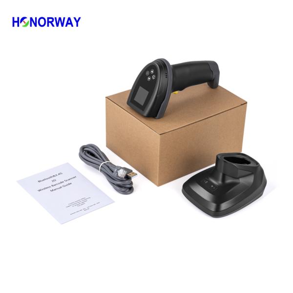 Quality MES Compatible Handheld Barcode Scanner With Screen 2 Inch Wireless QR Code for sale