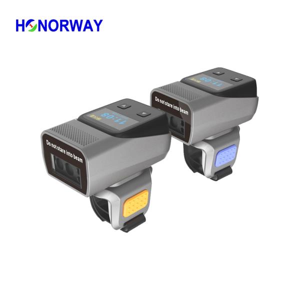 Quality 1D 2D Wireless Bluetooth Barcode Scanner Wearable Finger Ring Design For Warehouses for sale