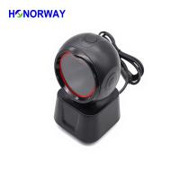 Quality POS USB Plug And Play Desktop Barcode Scanner With Motion Tolerance Retail QR for sale