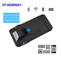 China 1D 2D Bluetooth Wireless Back Clip Portable Barcode Scanner with Smartphone-Powered Scanning for Android Apple OS for sale