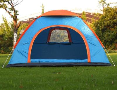 China 3 to 4 Person Economy Single Layer Camping Tent with One Door(HT6052) for sale