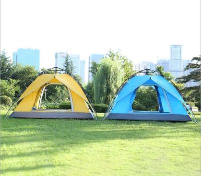 China Popular 3 to 4 Person Waterproof Ventilation Pop Up Tent Instant Camping Tent Automatic Camping Tent with Pocket(HT6062) for sale