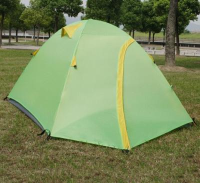 China Hot Selling 2person Double Layer Backpacking Camping Tent Windproof Waterproof with Aluminum Poles Dome Tent(HT6068) for sale