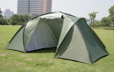 China Hot Selling Two Rooms One Hall POP-Up Camping Tent with Carry Bag 4 to 6 Person Camping Tent(HT6069) for sale