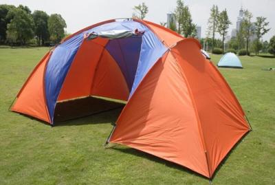 China Double Rooms One Hall Extended Dome Camping Tent Backpacking Camping Tent(HT6069) for sale