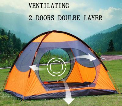 China 2 Doors Double Layer 1-2 Person Fashional Backpacking and Camping Tent(HT6085) for sale