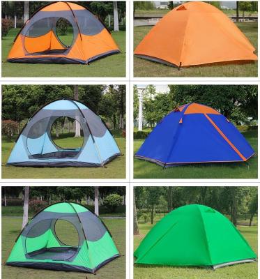 China 2 Doors Double Layer Aluminum Pole Water Resistant Camping Tent With Carry Bag for Backpacking(HT6085) for sale