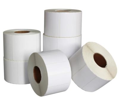 China Removable coated paper, no adhesive label, 30-100 * 20 40 50 70 8090mm adhesive easy to tear sticker, removable adhesive for sale