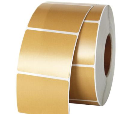 China Kraft thermal paper Width 100 * 100 120 150 200 mm self adhesive label paper printing bar code sticker Brown 100 * 100 * for sale