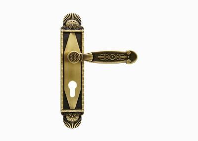 Cina Maniglie di porta nere mute dell'oro della leva d'ottone classica della porta per la camera da letto/bagno in vendita