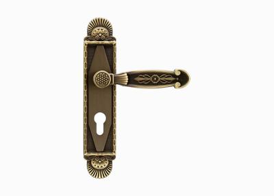 Cina Maniglie di porta nere mute dell'oro della leva d'ottone classica della porta per la camera da letto/bagno in vendita