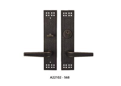 中国 89mmの608mmアメリカのドア ハンドルの無光沢の黒い外部のグリップ セットのドア ハンドル 販売のため