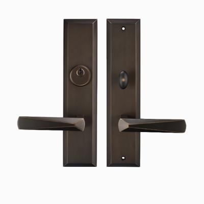 Cina Sicurezza d'ottone di Front Door Handleset Featuring SmartKey del cilindro di Amertop singola in caffè in vendita