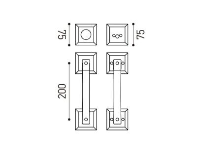 Cina Amertop Front Double Door Handle Lock d'ottone ha fissato il rivestimento nero nello stile moderno del caffè in vendita