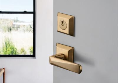 China De Deurslot van Deadbolt van het Amertopmessing met Dubbele Handvathefboom Te koop